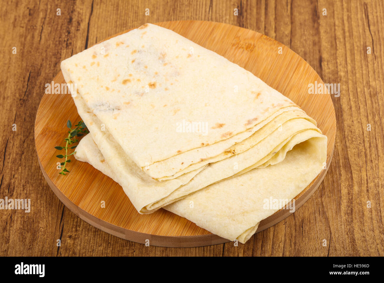 Armenian bread - lavash on the wood background Stock Photo - Alamy