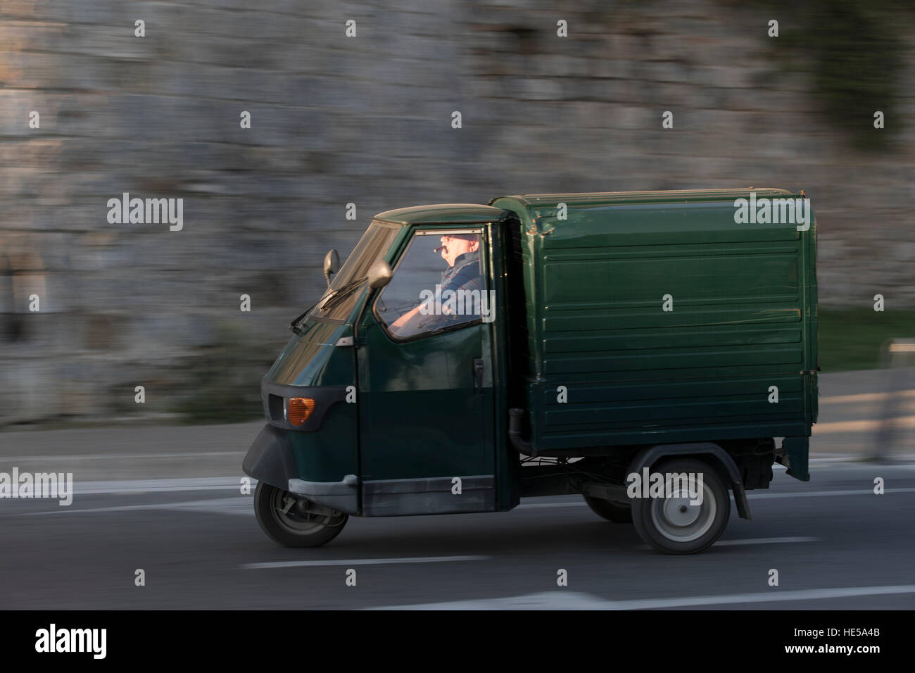 Three Wheel Delivery Van High Resolution Stock Photography and Images ...
