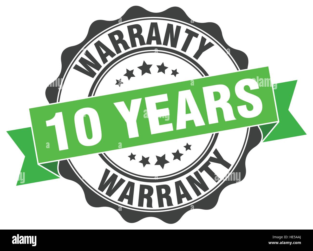 10 years warranty stamp. sign. seal Stock Vector Image & Art - Alamy