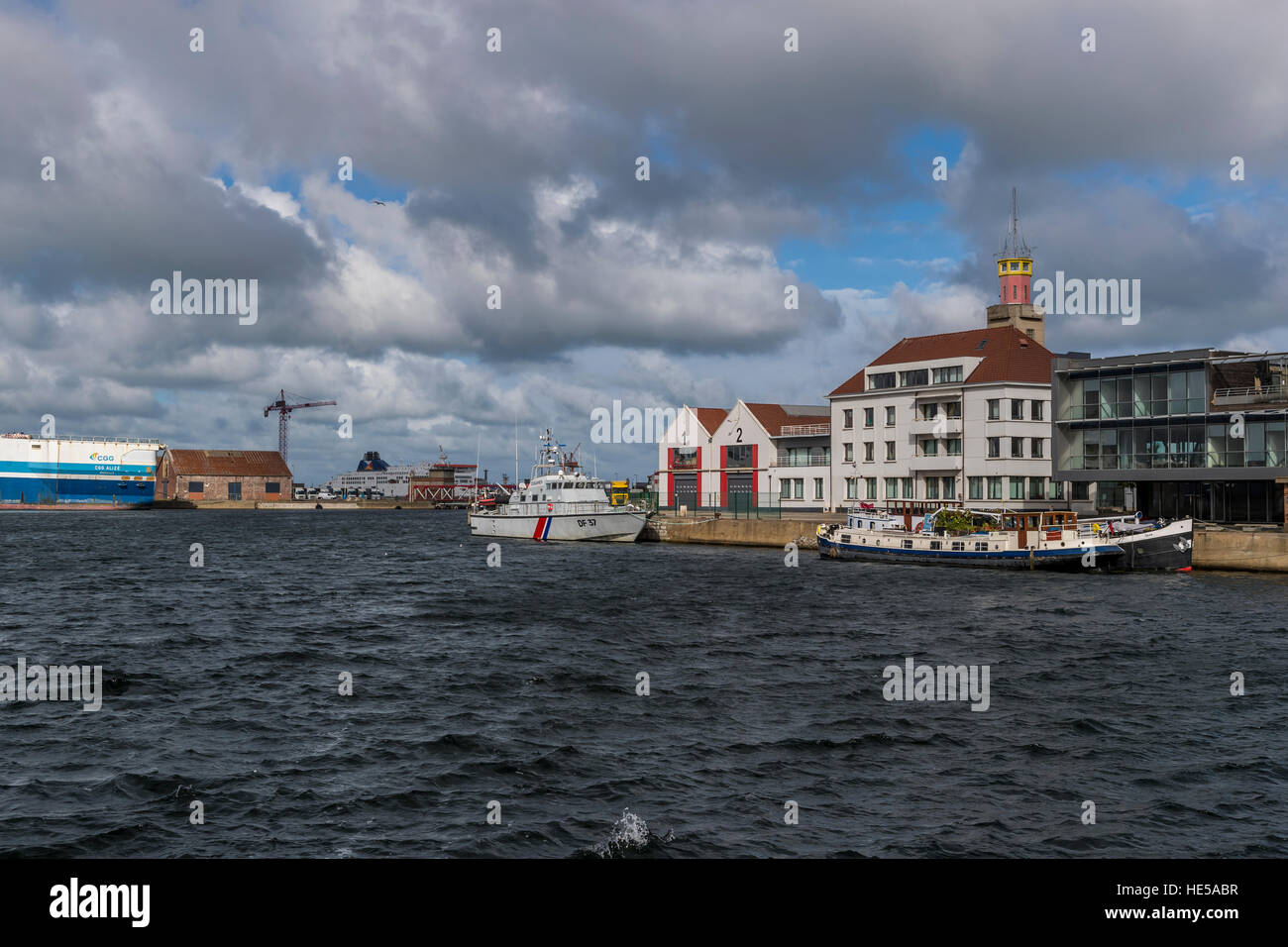 Grand Port, Dunkirk, Industrial area Stock Photo - Alamy