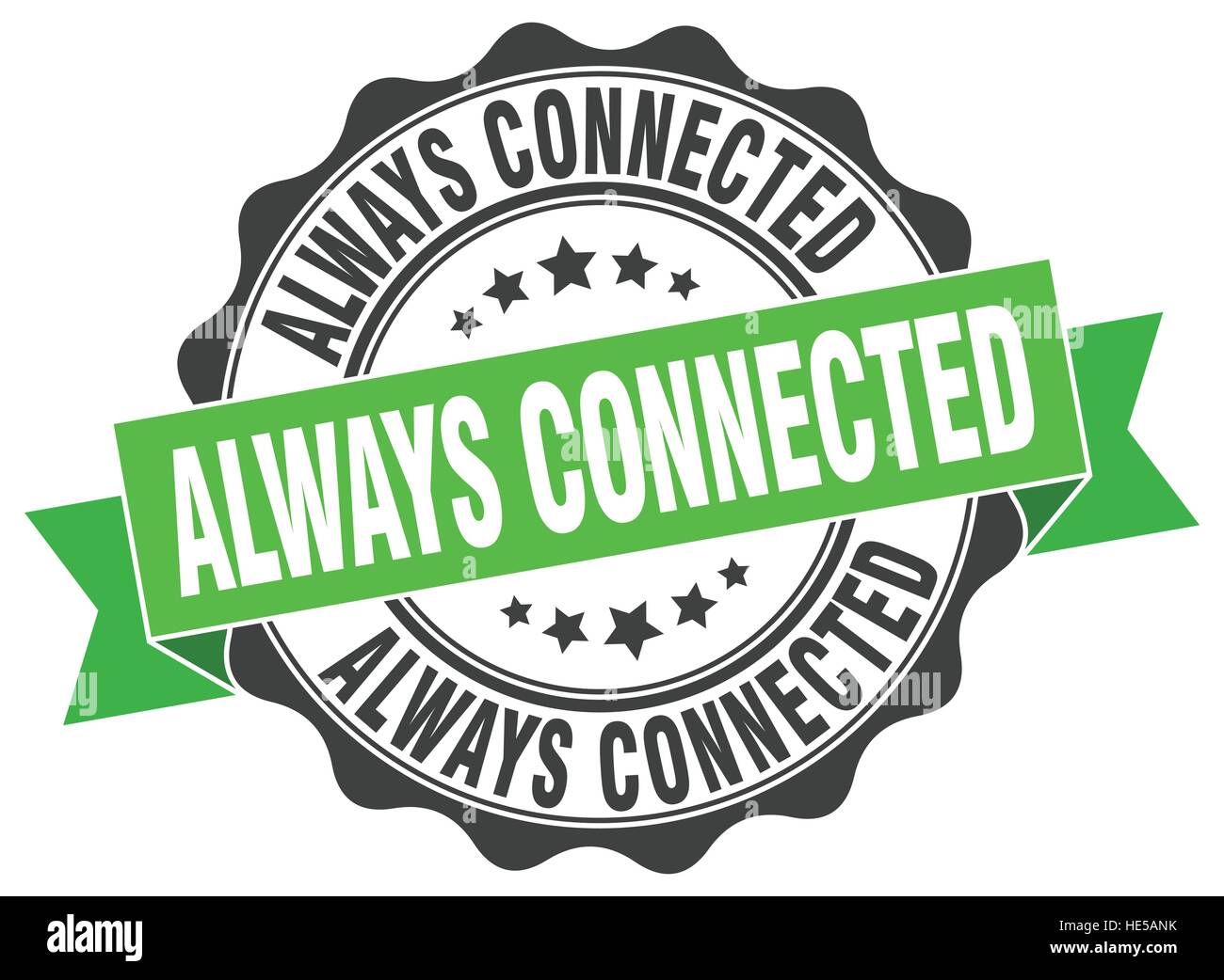 always connected stamp. sign. seal Stock Vector Image & Art - Alamy