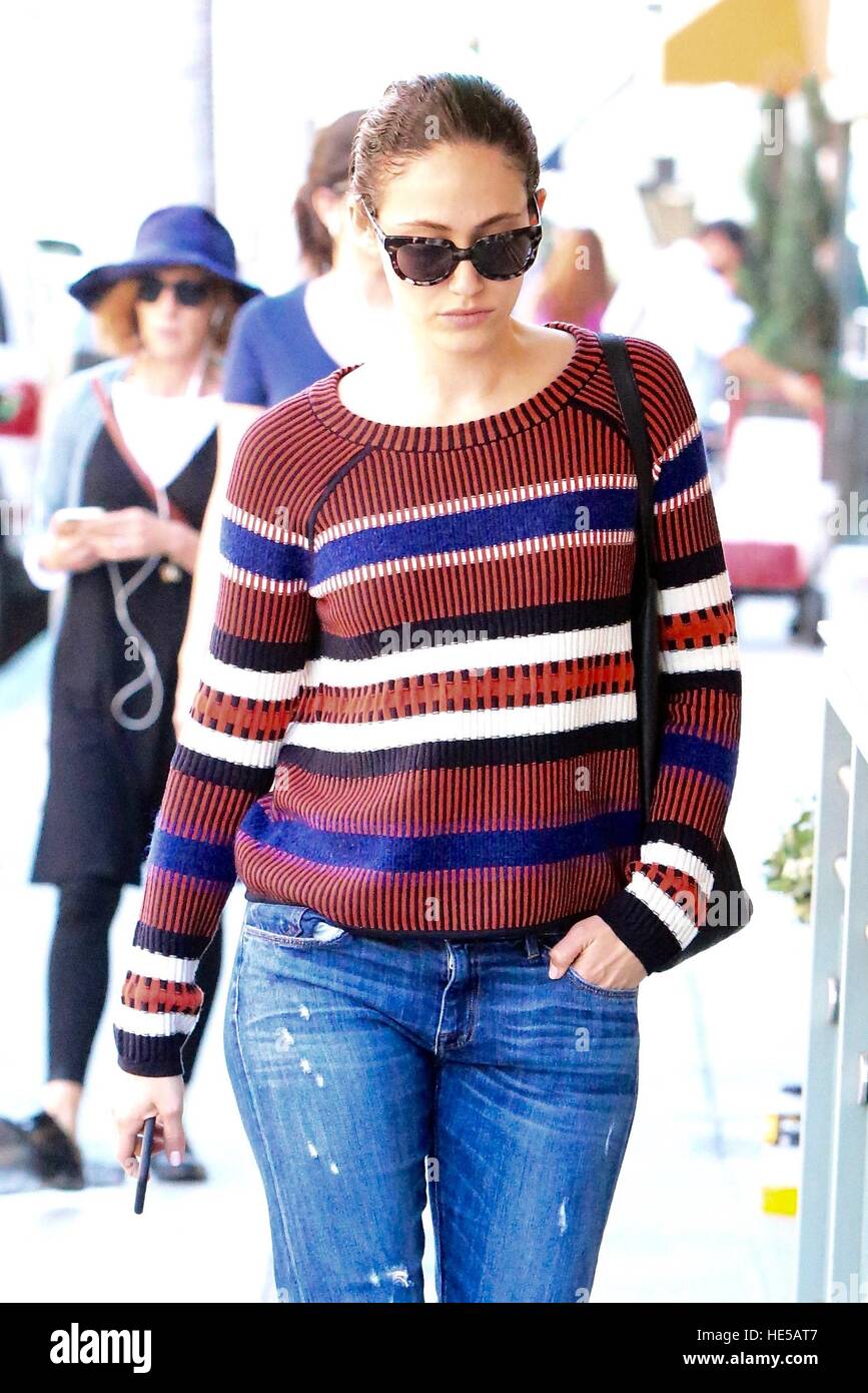 Emmy Rossum seen picking up lunch in Beverly Hills Featuring: Emmy ...