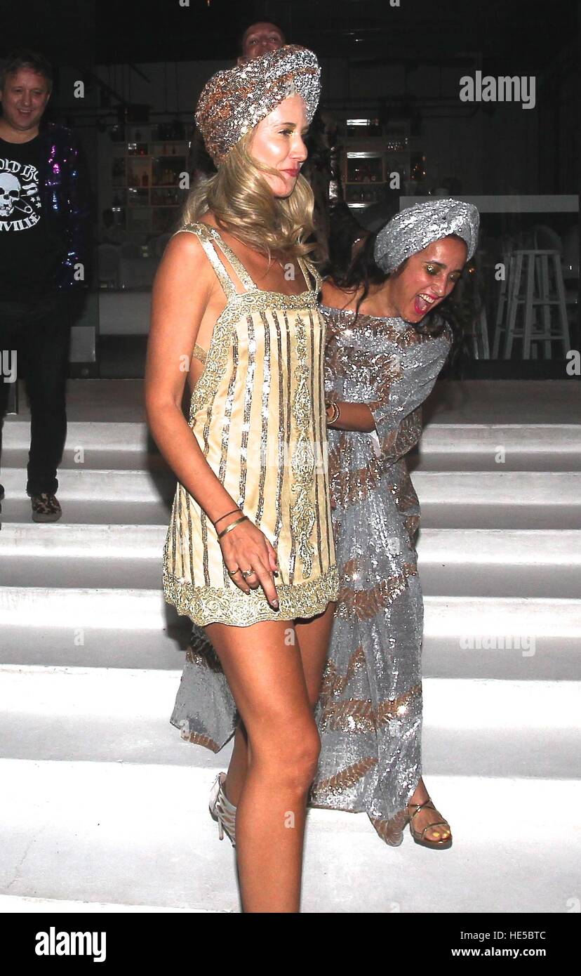 Lady Victoria Hervey leaving Julia Clancey's afterparty at 849 ...