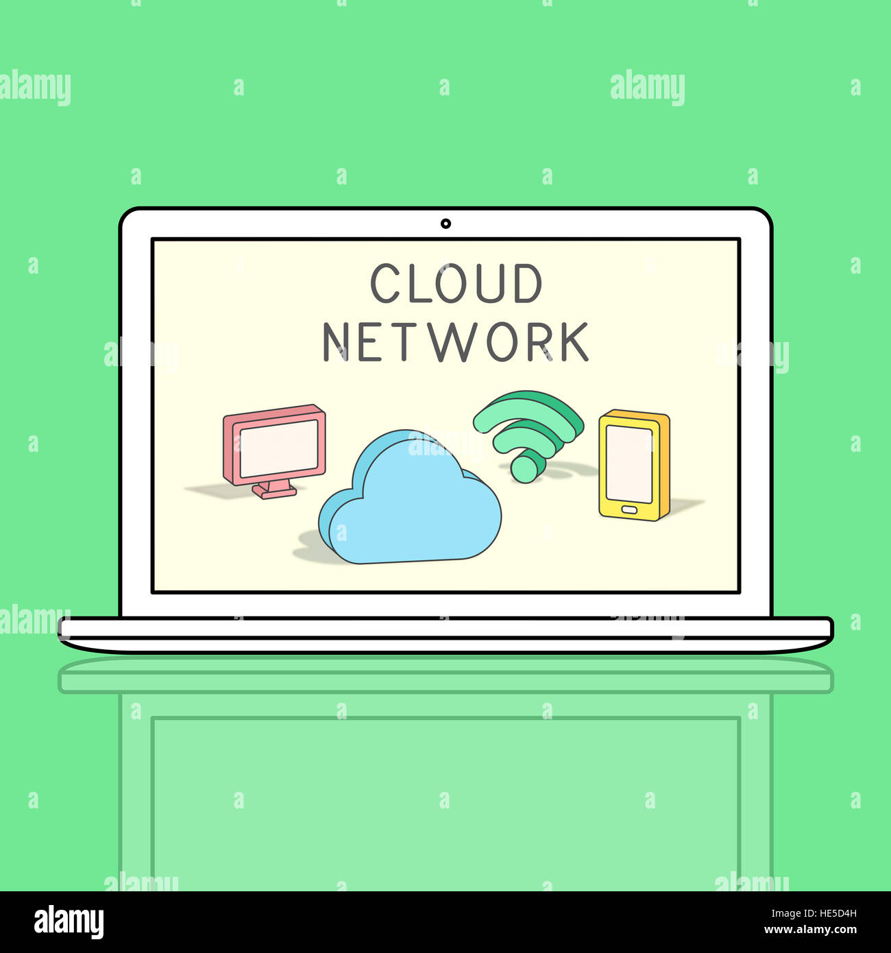 Cloud Network Communication Connection Concept Stock Photo - Alamy
