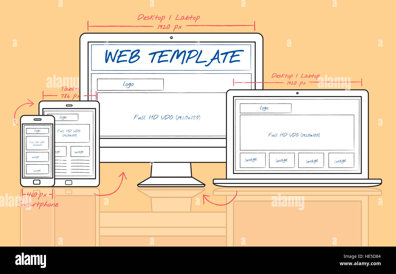 Web Layout Content Coding Template Data Design Concept Stock Photo - Alamy