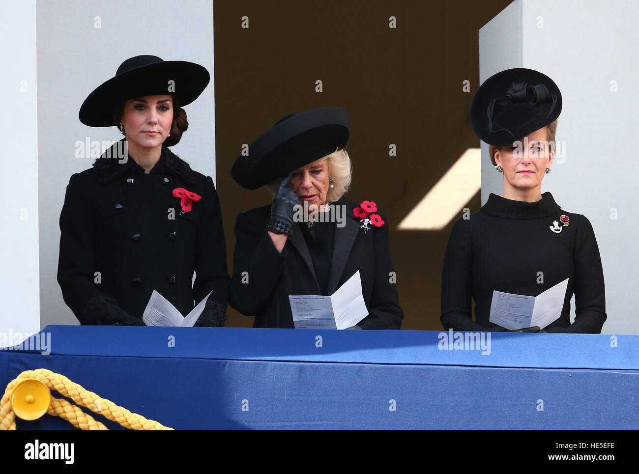 The Queen, along with other senior members of the Royal Family, lead the national tribute to the ...