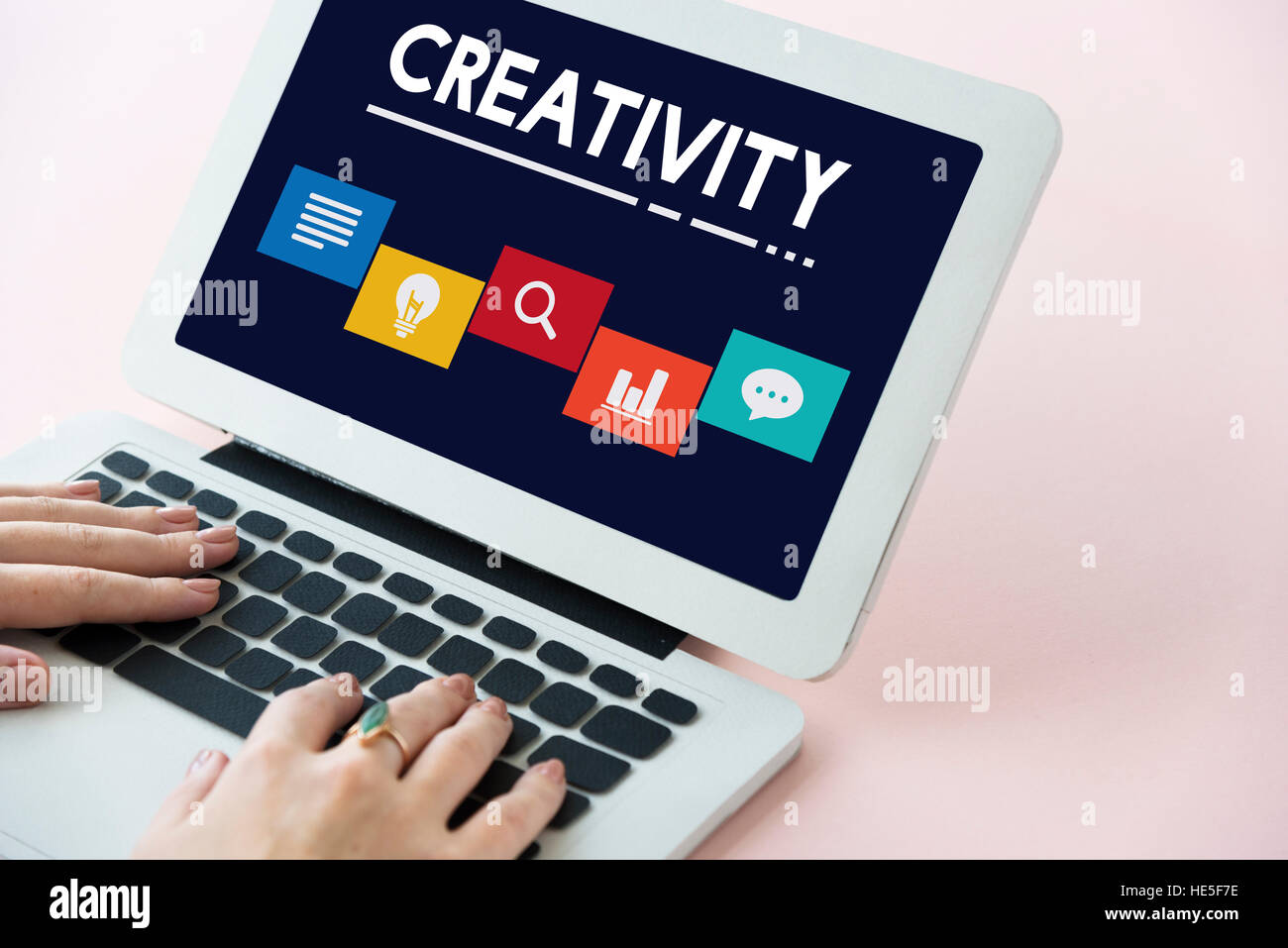 Creative Ideas Icon Boxes Concept Stock Photo - Alamy