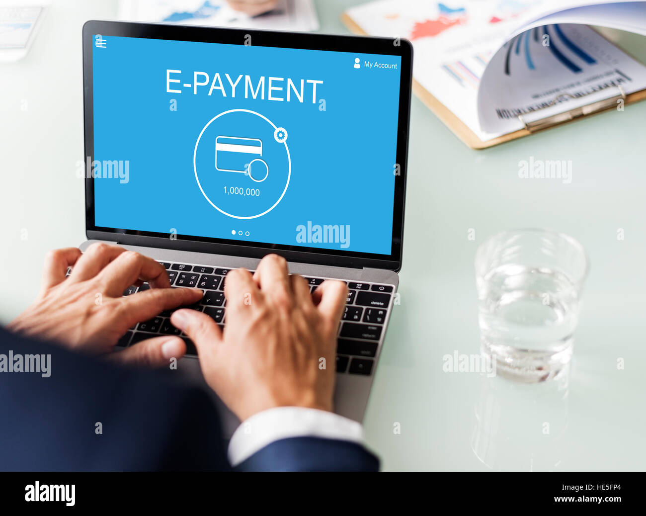 E-Payment Internet Banking Technology Concept Stock Photo - Alamy