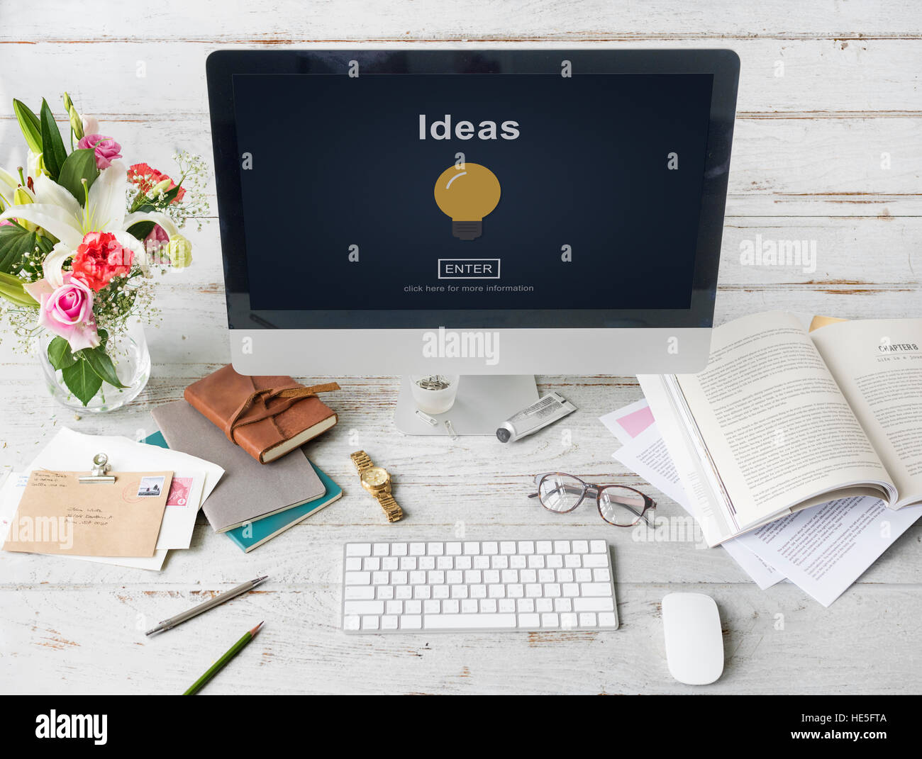 Ideas Creation Design Inspiration Vision Concept Stock Photo - Alamy