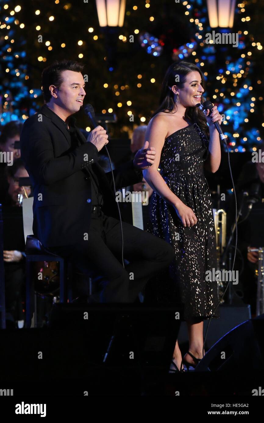 Celebrities seen performing at the Grove Christmas with Seth MacFarlane ...