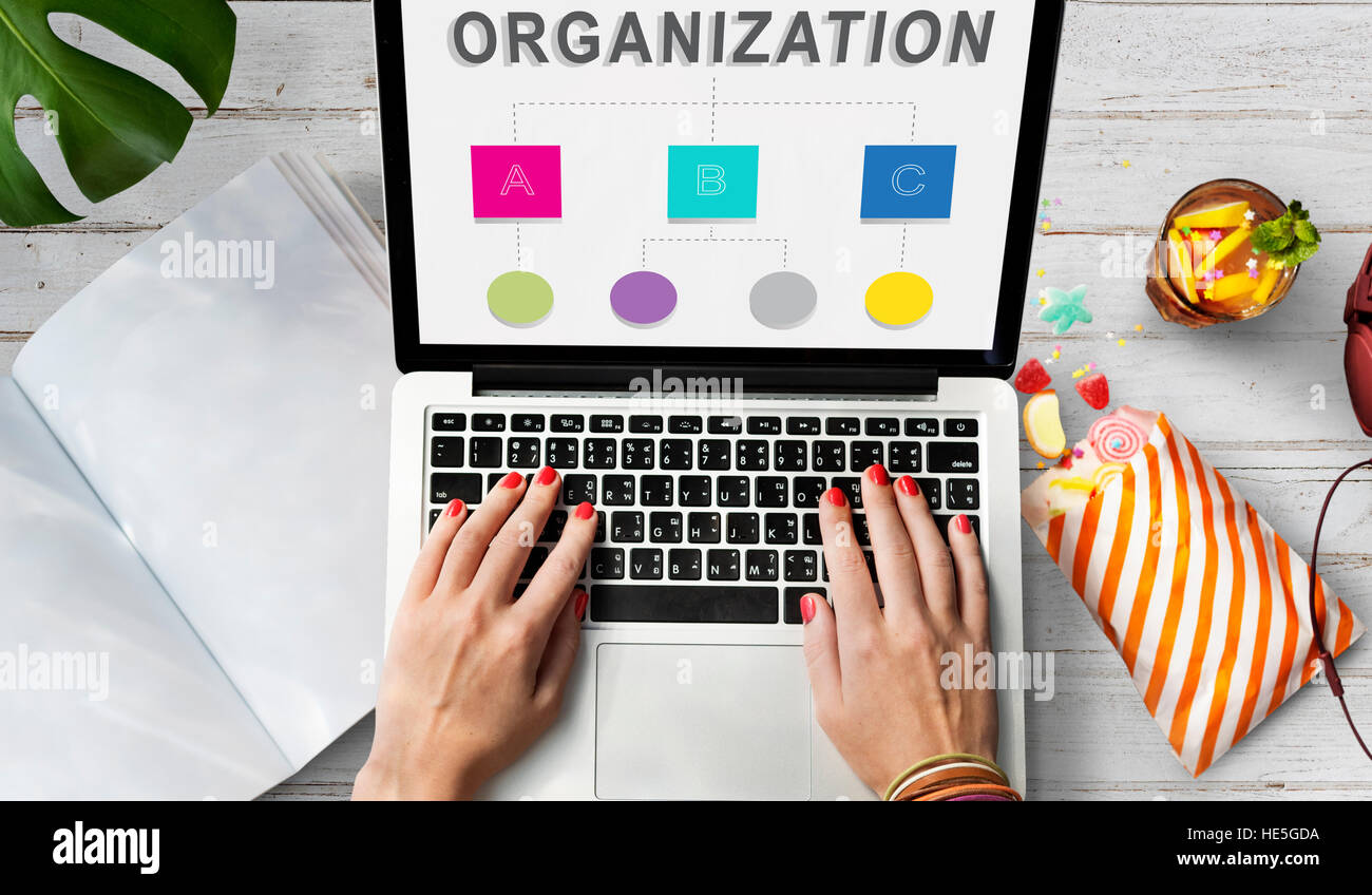 Organization Chart Position Structure Concept Stock Photo - Alamy