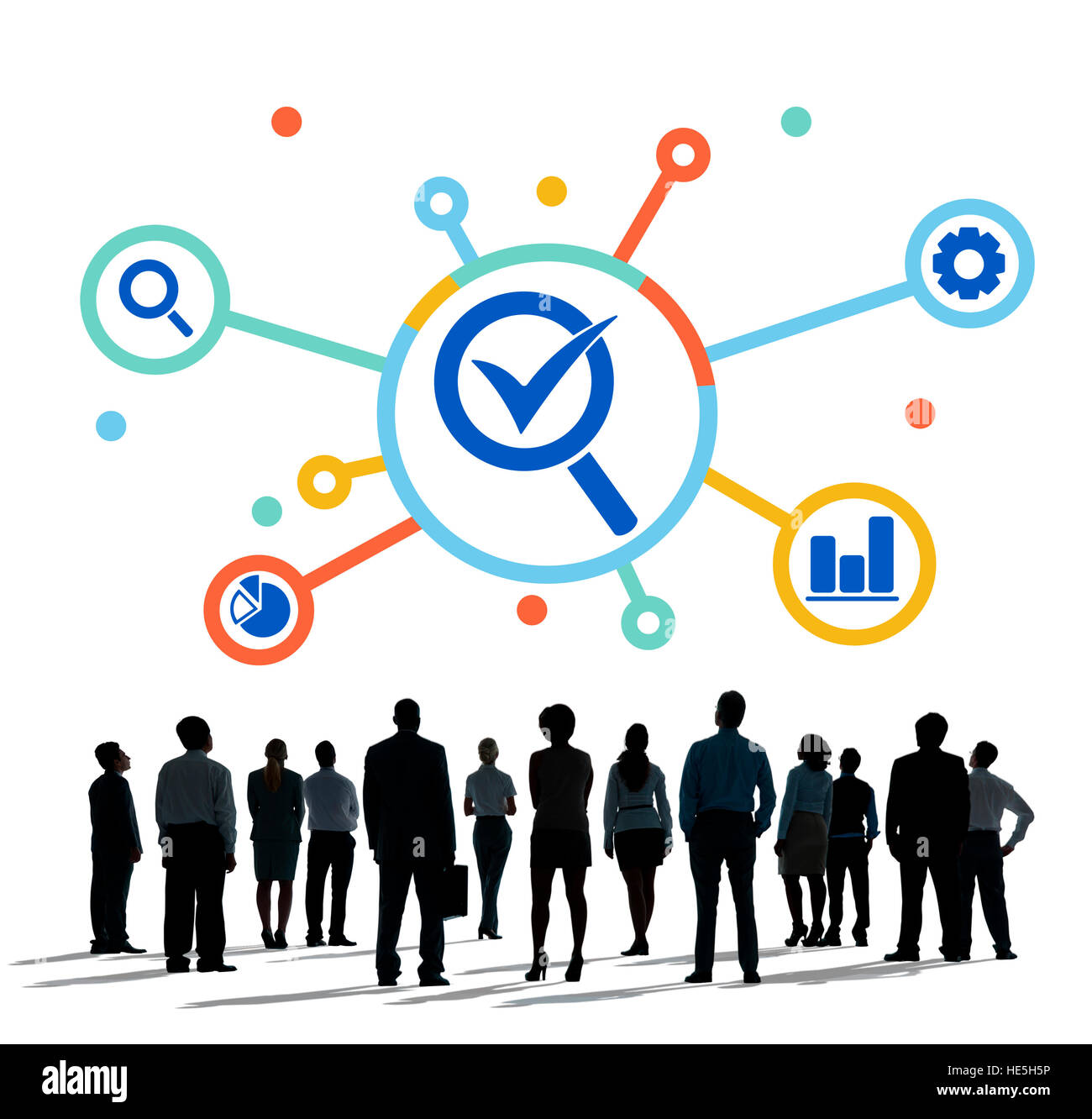 Quality Management Check Icon Concept Stock Photo - Alamy