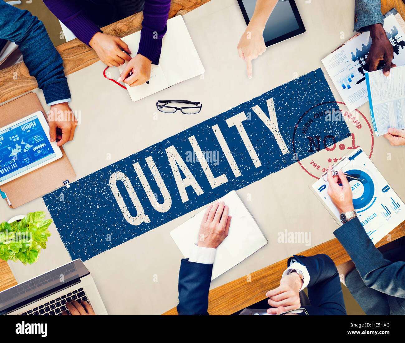 Quality Service Guaranteed Premium Quality Concept Stock Photo - Alamy