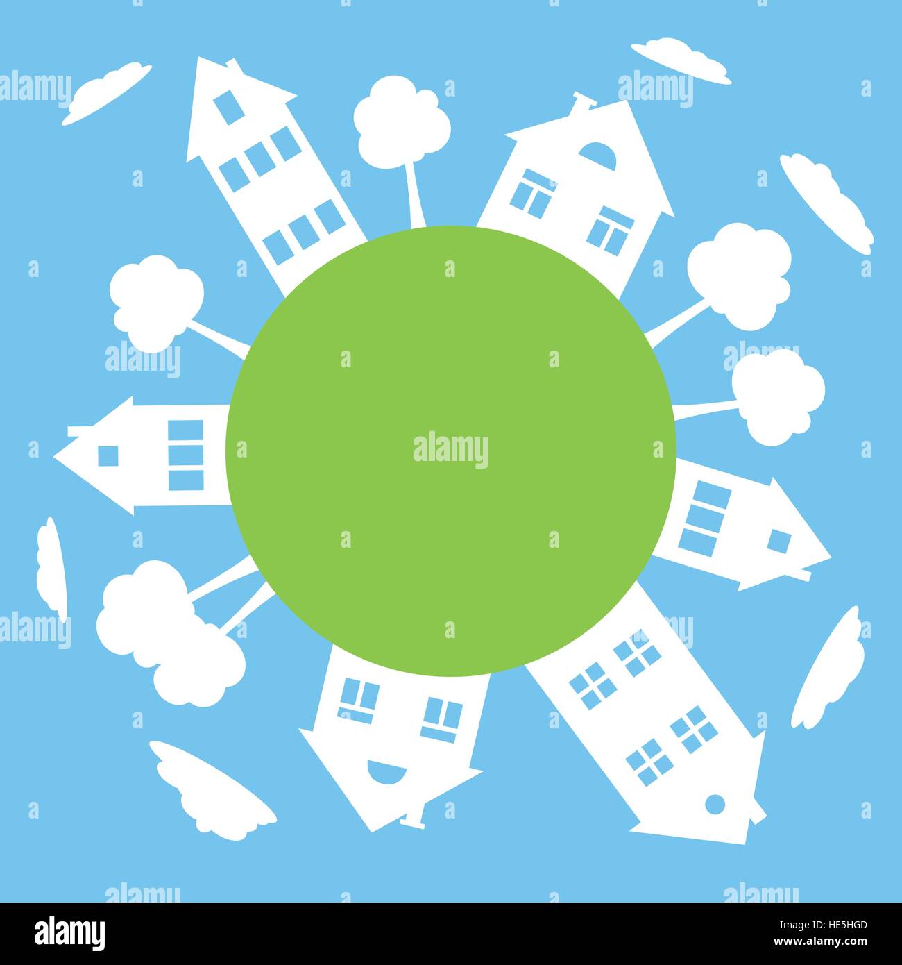 urban summer landscape Stock Vector Image & Art - Alamy