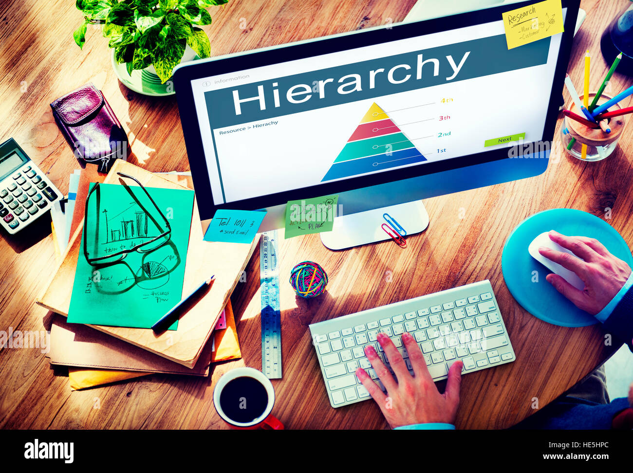 Hierarchy Organization Structure Position Chart Concept Stock Photo - Alamy
