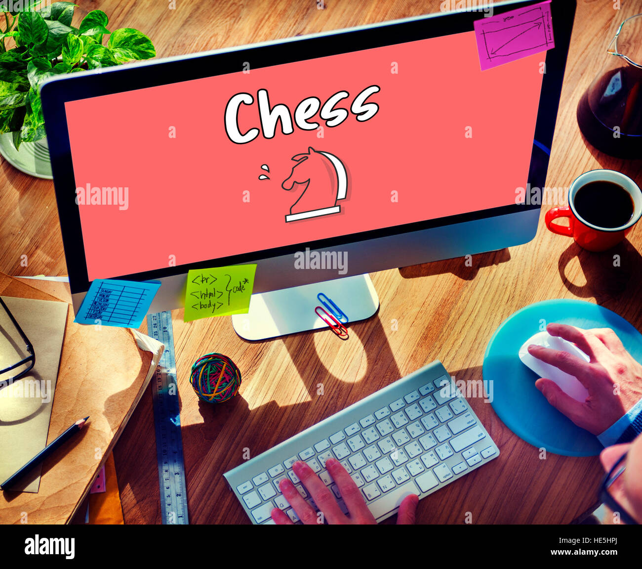 Chess Logic Game Concept Stock Photo - Alamy