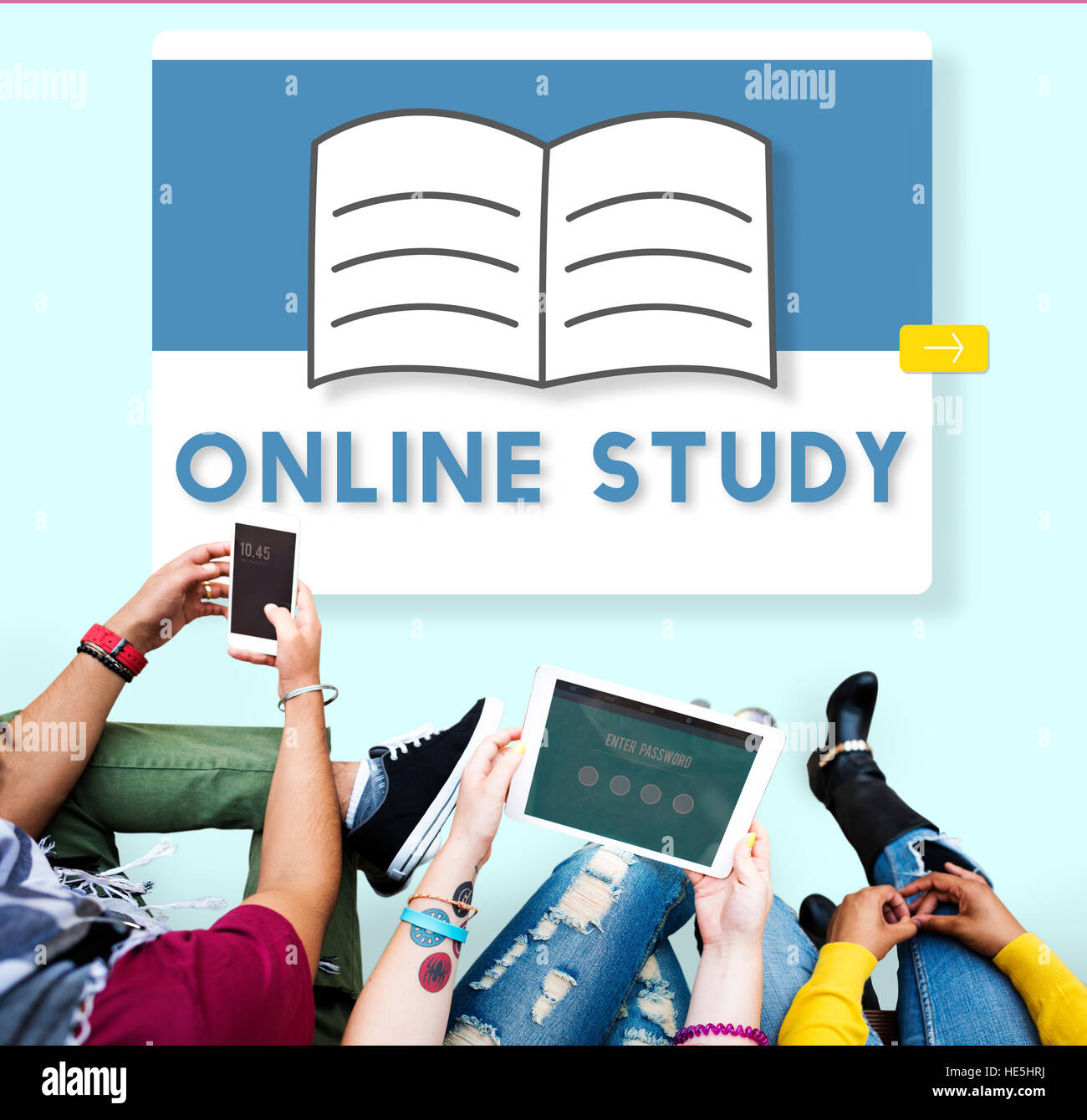 E-learning Online Class Study Knowledge Ideas Concept Stock Photo - Alamy