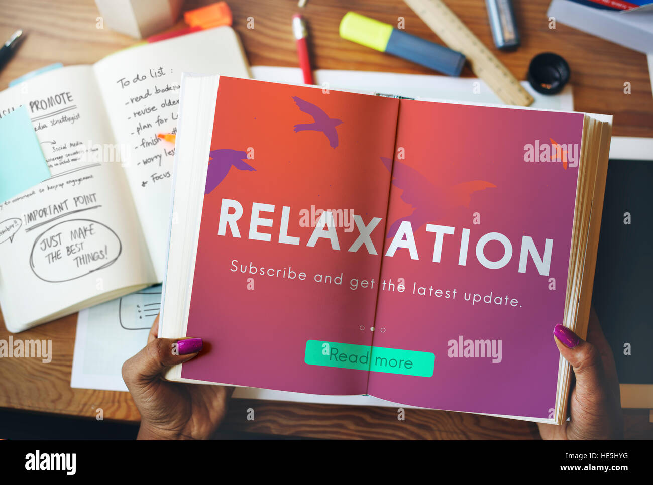Relaxation Inspiration Peace Solitude Concept Stock Photo - Alamy