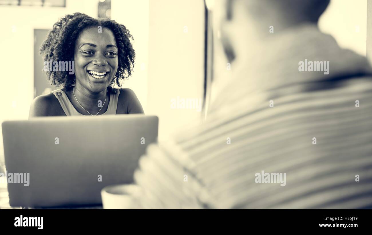 African Descent Team Communication Meeting Concept Stock Photo - Alamy