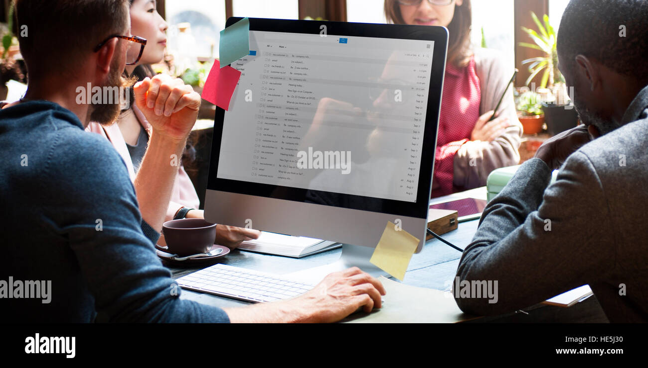Conference Connection Communication Corporate Concept Stock Photo - Alamy