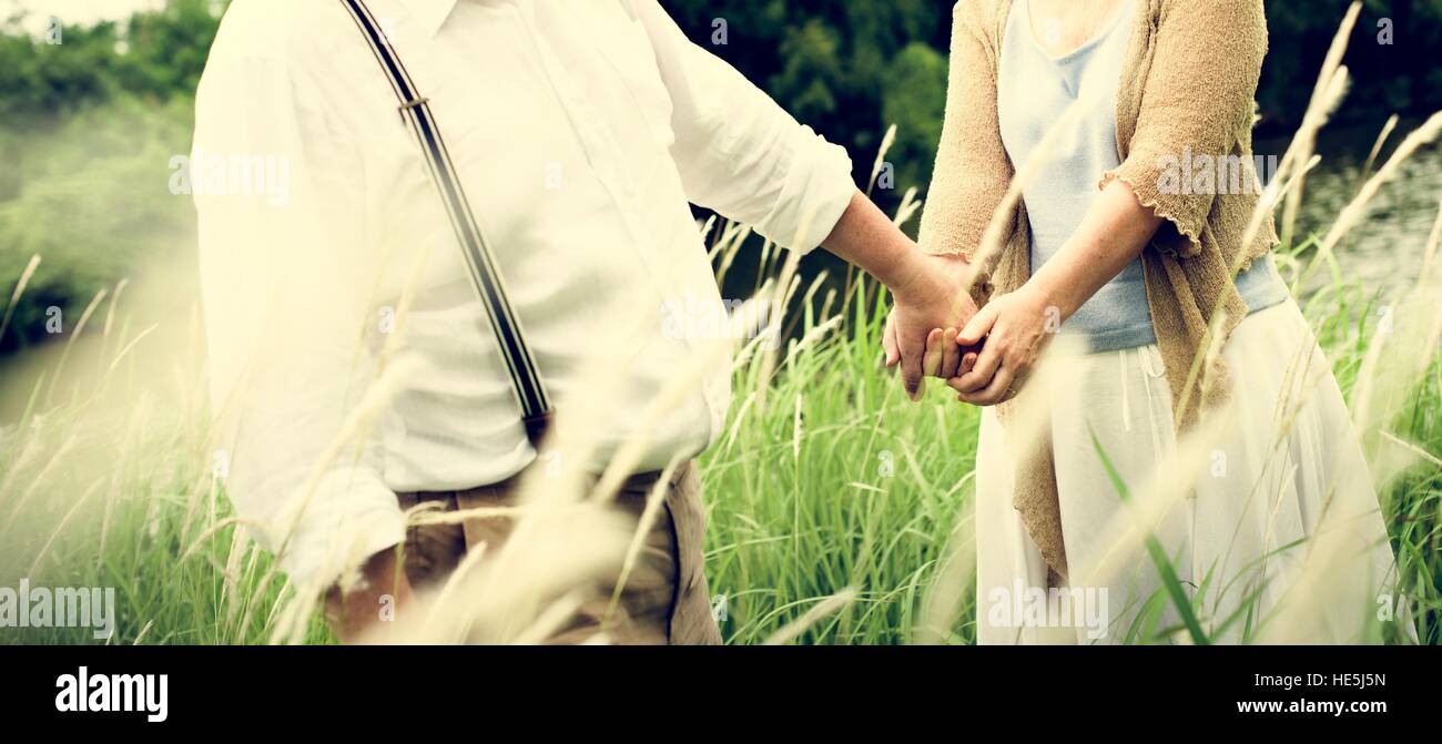 Elderly Senior Couple Romance Love Concept Stock Photo - Alamy