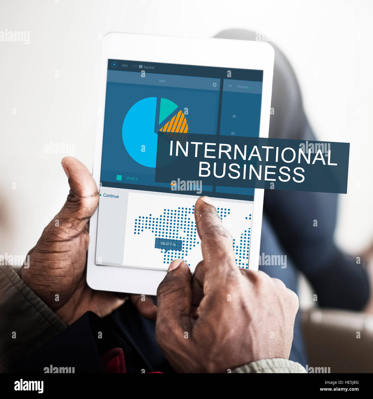 Business Analysis Data Global Trade Graphic Concept Stock Photo - Alamy