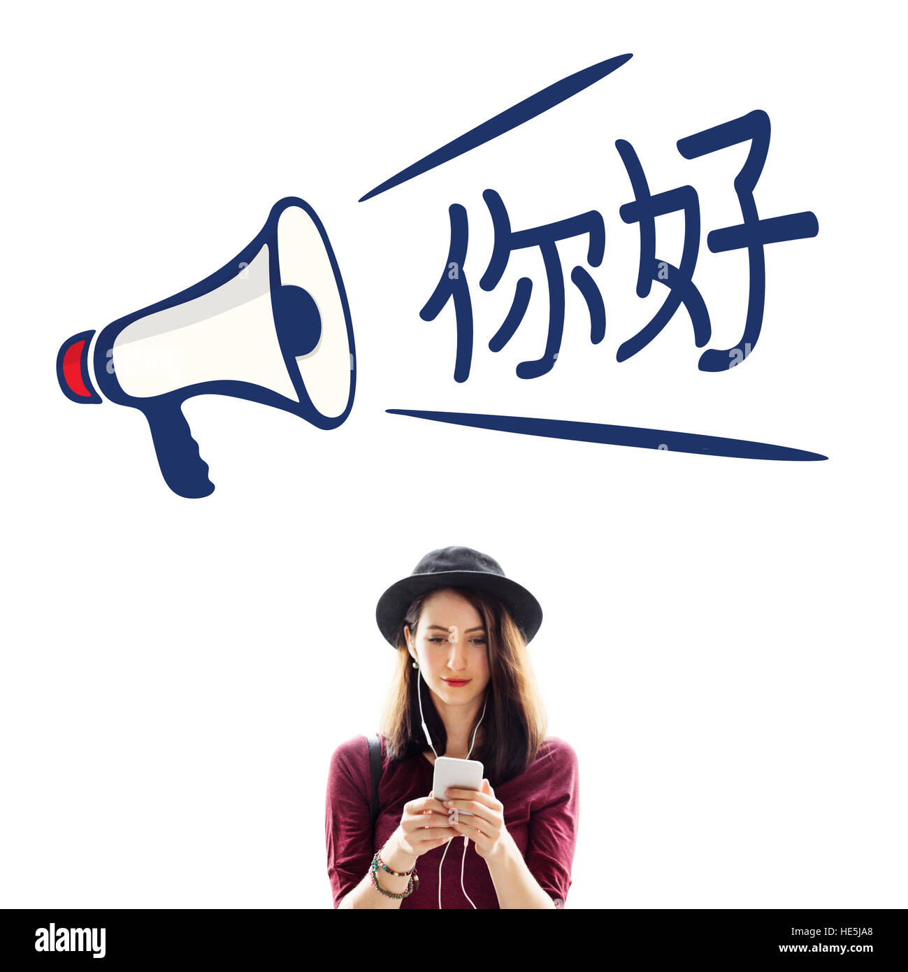 Bonjour ciao hola hello hi hi-res stock photography and images - Alamy