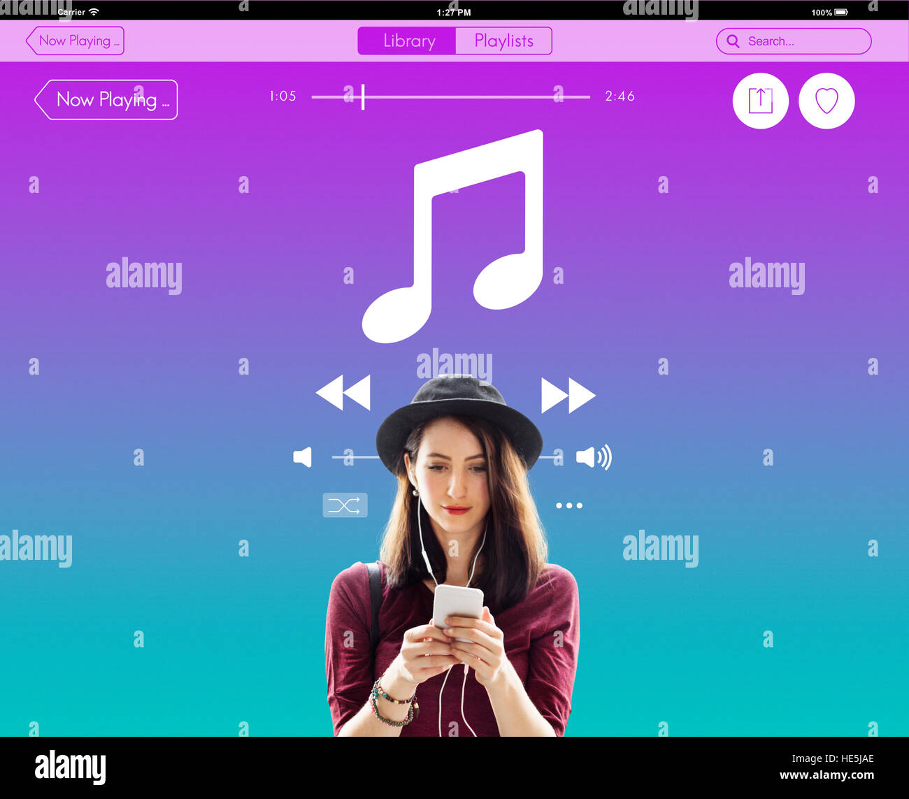 Music Sound Multimedia Player Concept Stock Photo - Alamy