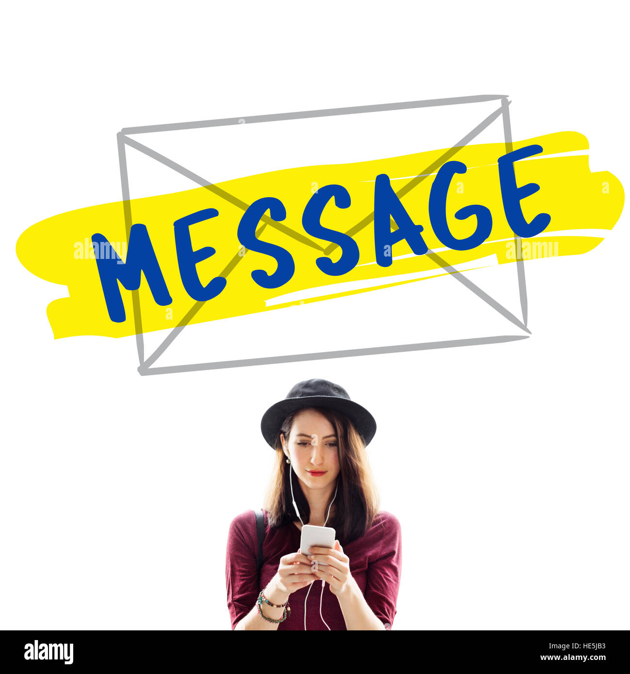 Message Communication Connection Contact Concept Stock Photo - Alamy