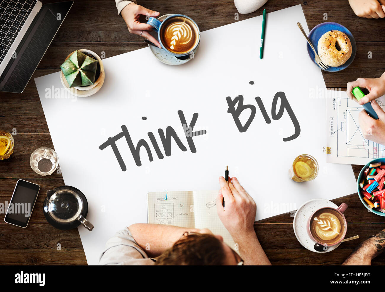 Think Big Goal Target Aspirations Expectation Concept Stock Photo - Alamy