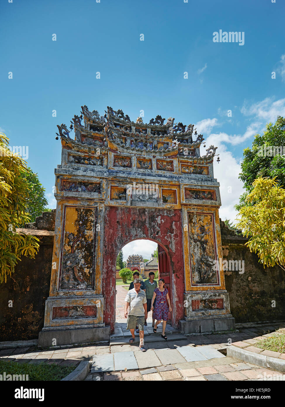 Entrance gate to the Hung To Mieu Temple. Imperial City (The Citadel ...
