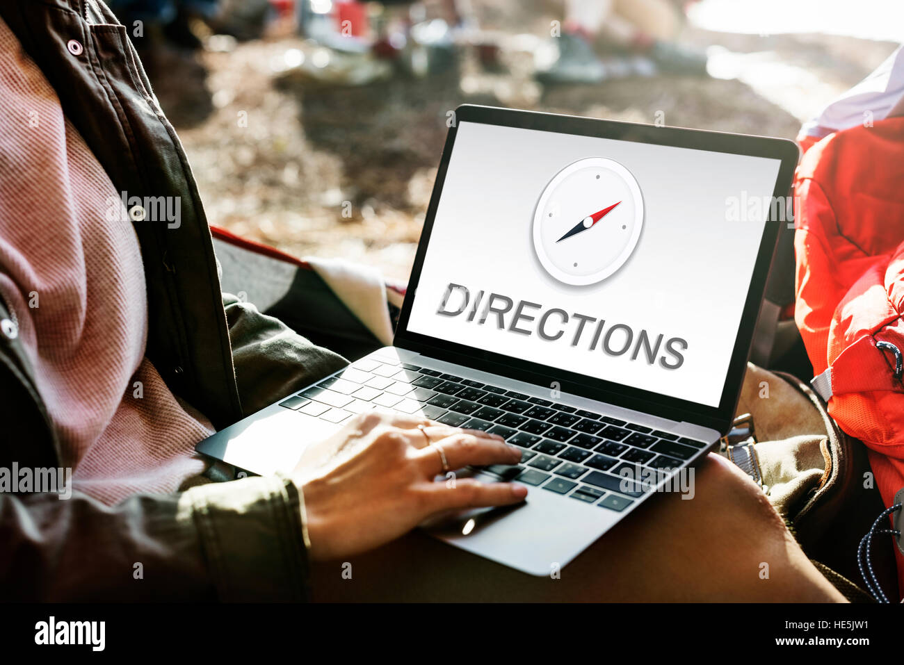 Directions Destination Location GPS Map Concept Stock Photo - Alamy