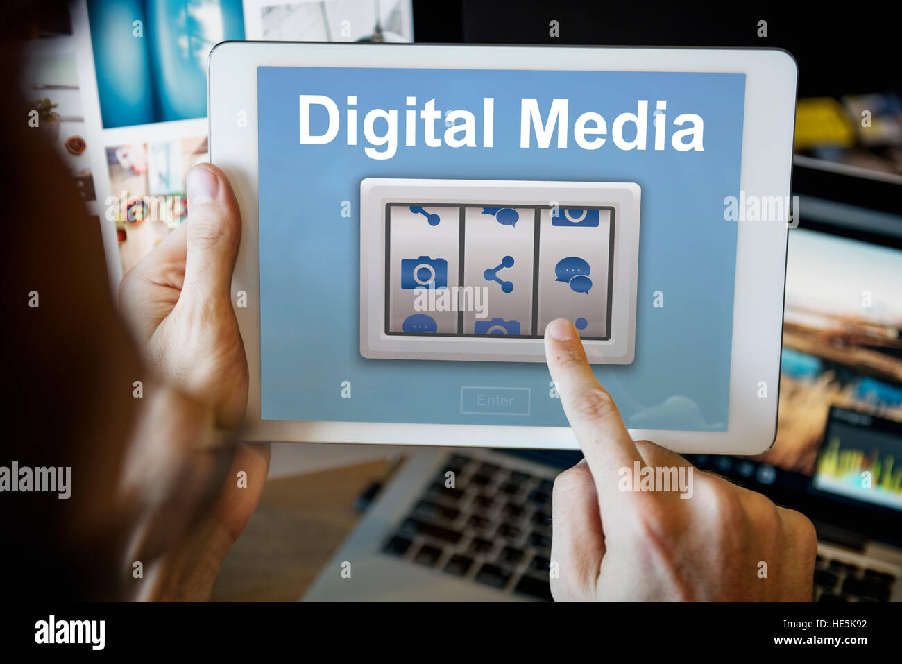 Technology Networking Multimedia Internet Concept Stock Photo - Alamy