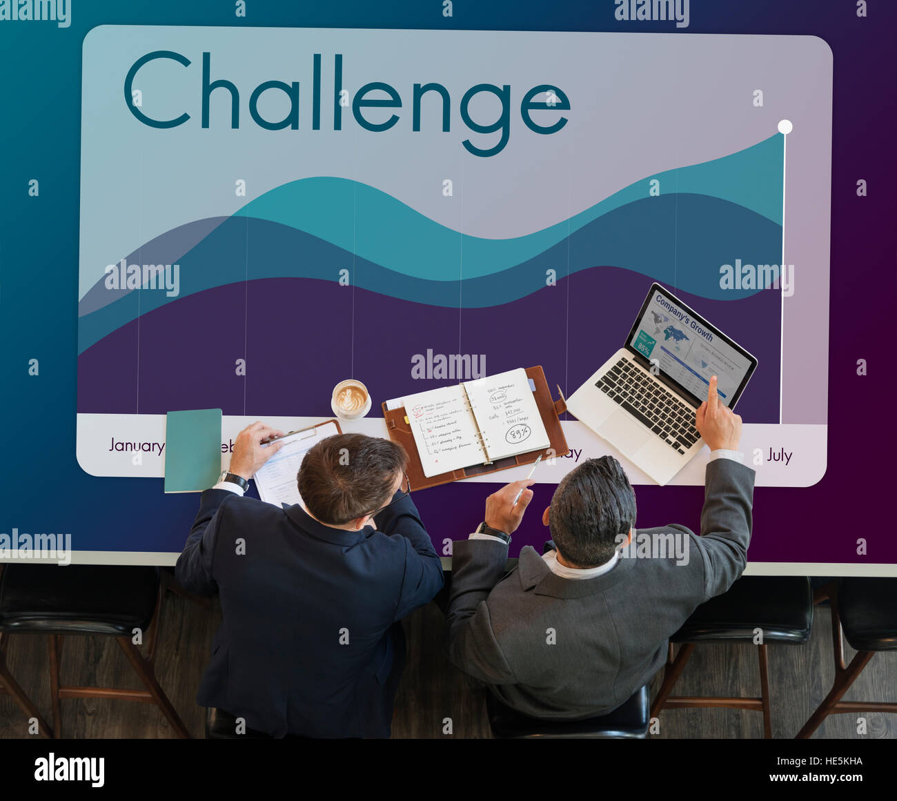 Challenge Business Graph Growth Success Concept Stock Photo - Alamy