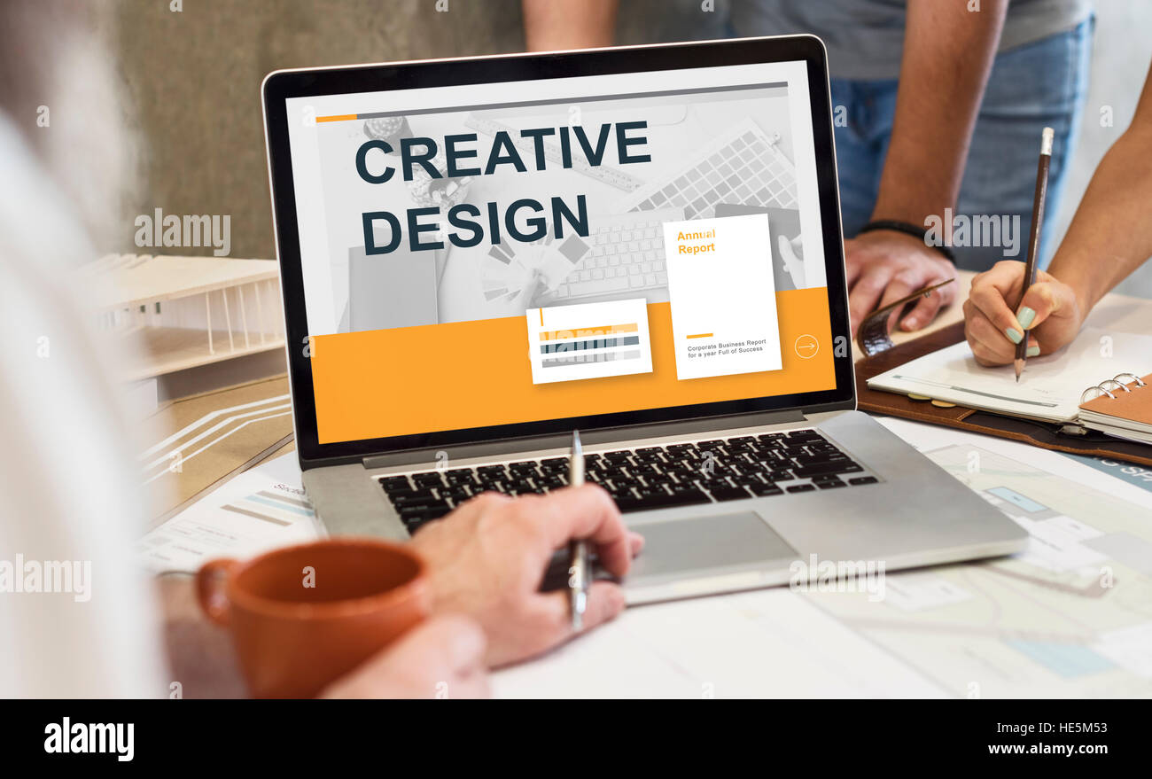 Creative Thinking Process Design Graphic Concept Stock Photo - Alamy