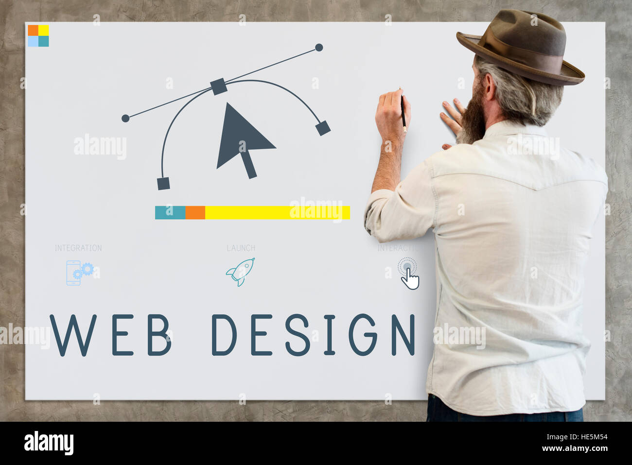 Responsive Design Website Template Layout Concept Stock Photo - Alamy