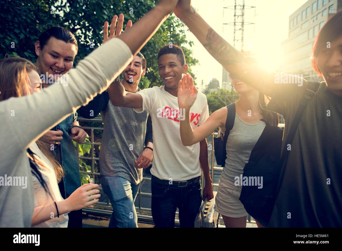 People Friendship Togetherness Assemble Team Unity Concept Stock Photo ...