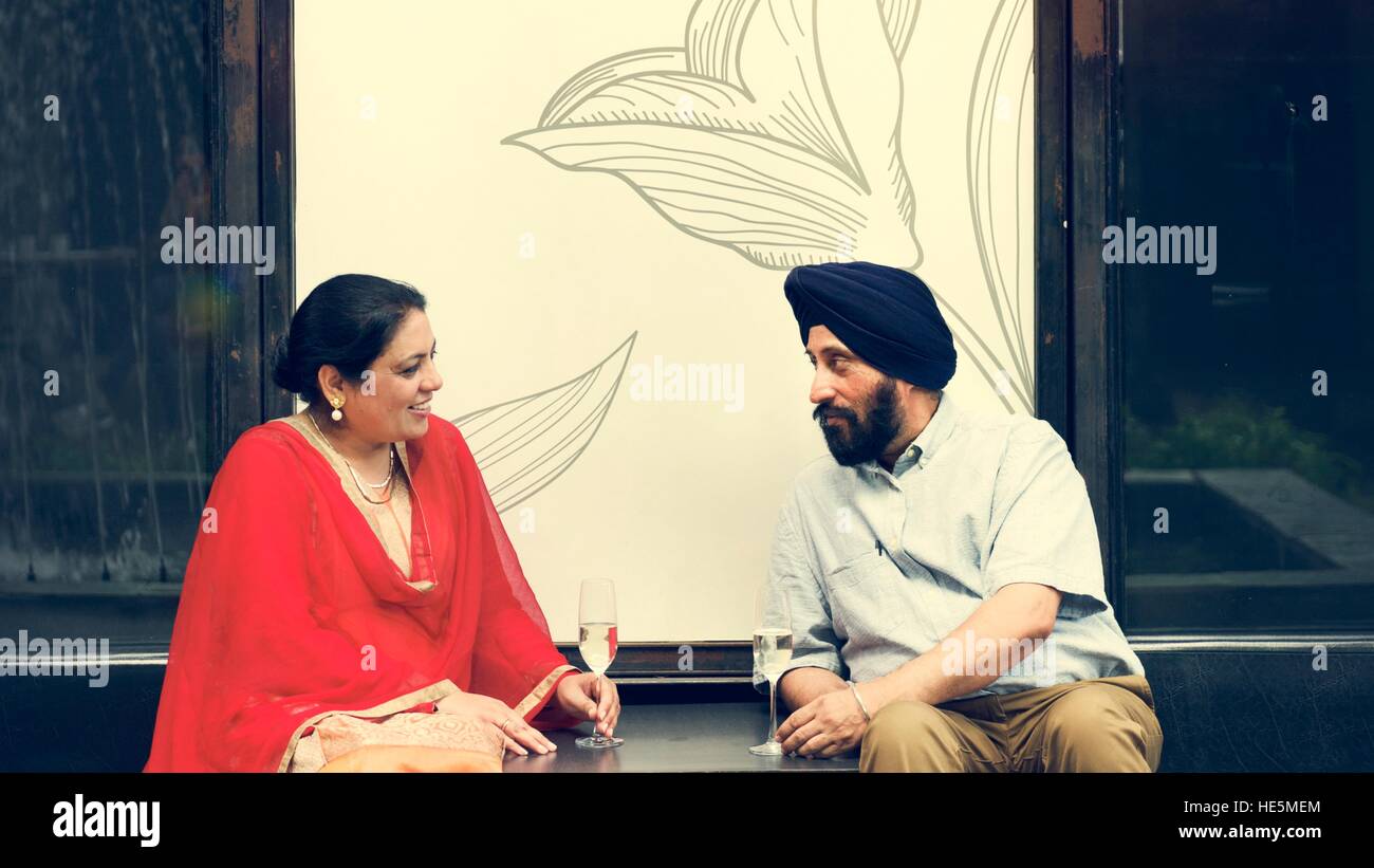 Indian Couple Love Care Concept Stock Photo - Alamy