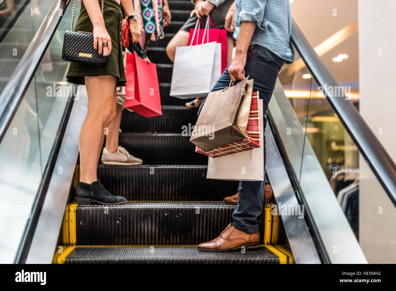 Group Of People Shopping Concept Stock Photo - Alamy