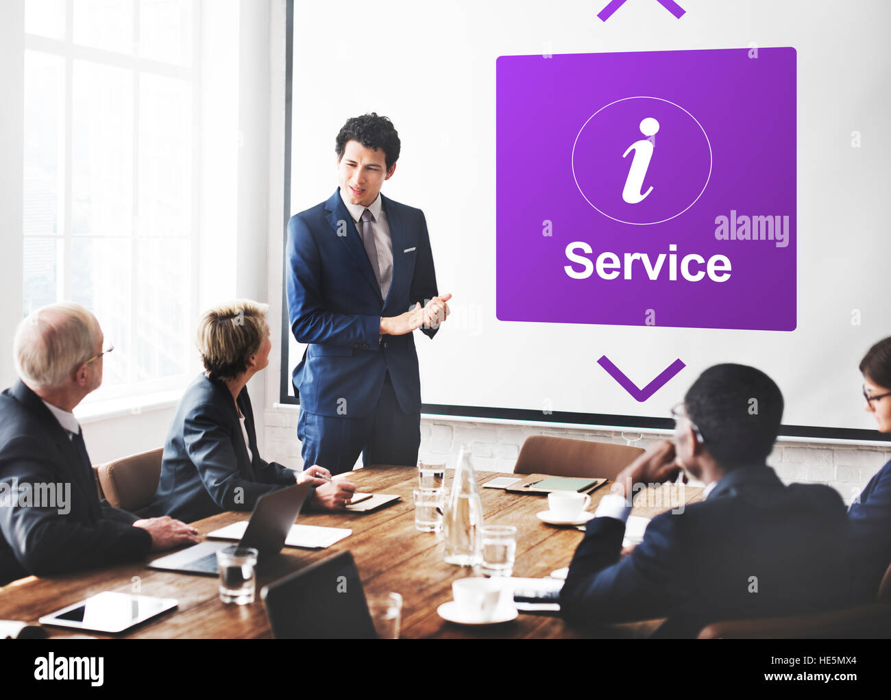 Customer Service Information Icon Concept Stock Photo - Alamy