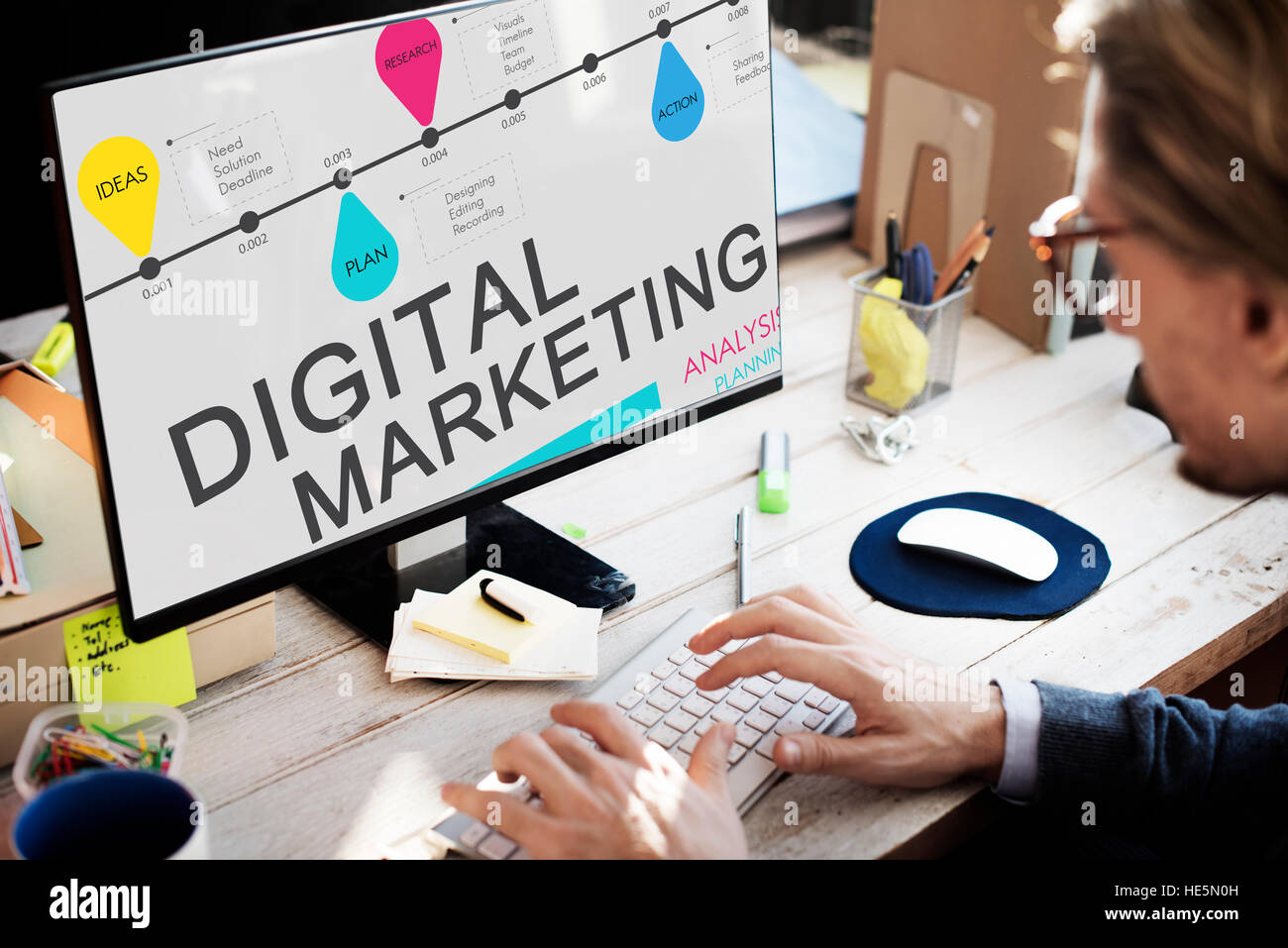 Digital Marketing Modern Technology Stock Photo - Alamy