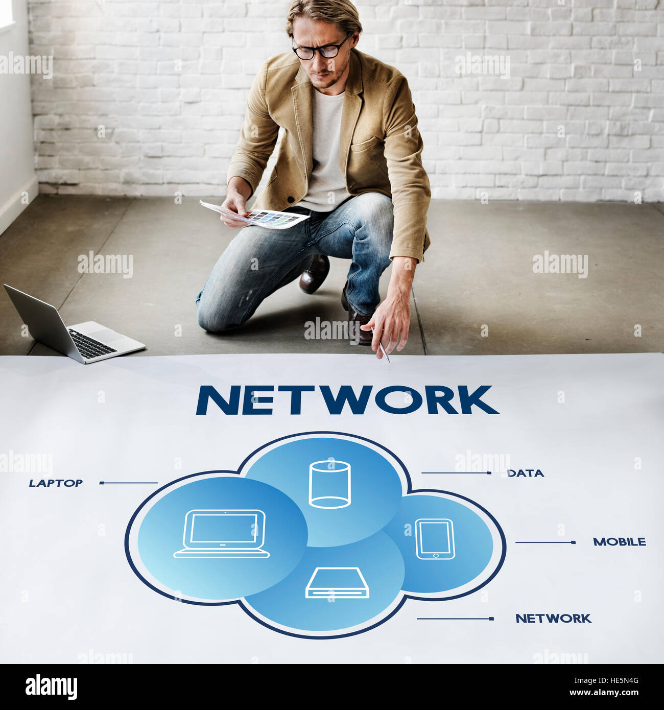 Network Cloud Communication Connection Concept Stock Photo - Alamy