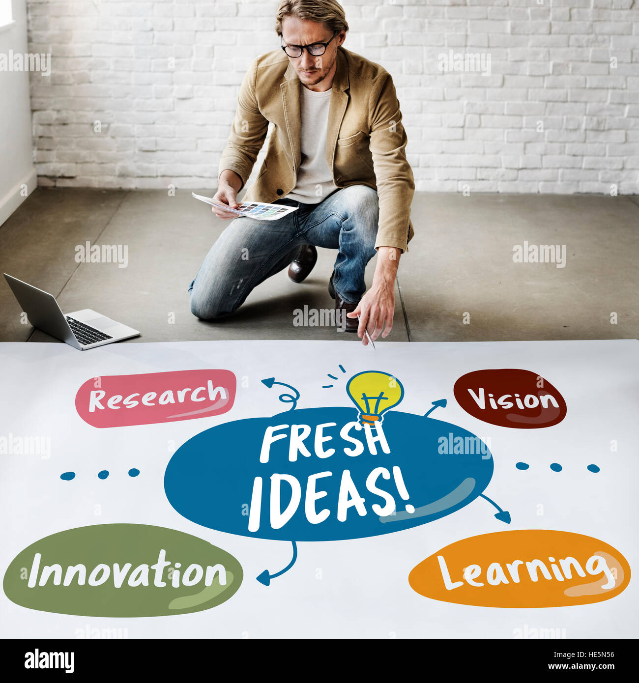 Fresh Ideas Creative Inspiration Concept Stock Photo - Alamy