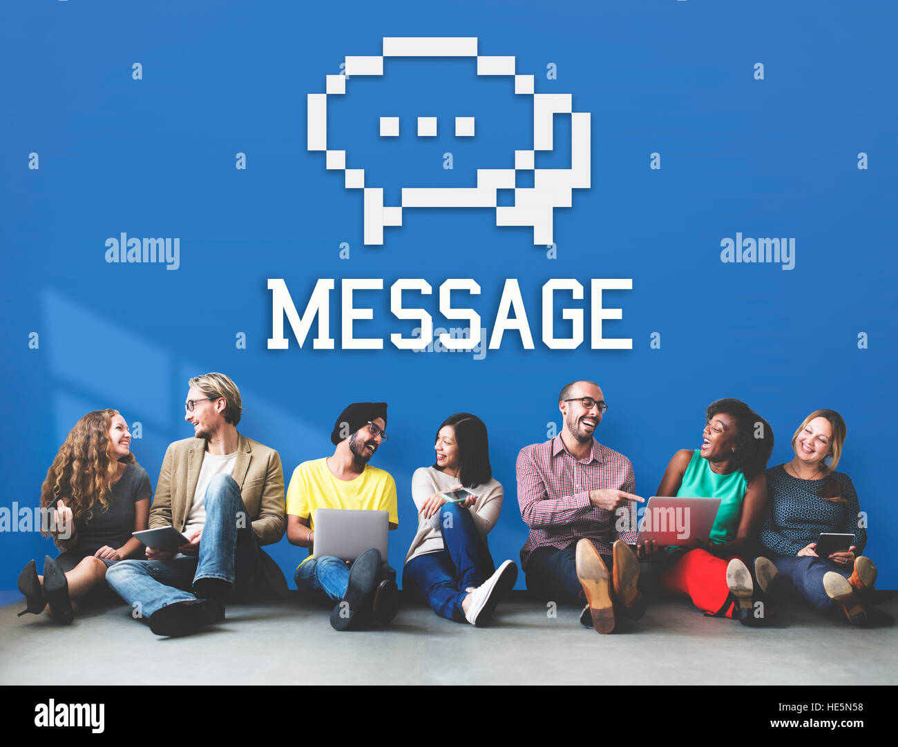 Communication Speech Bubble Concept Stock Photo - Alamy