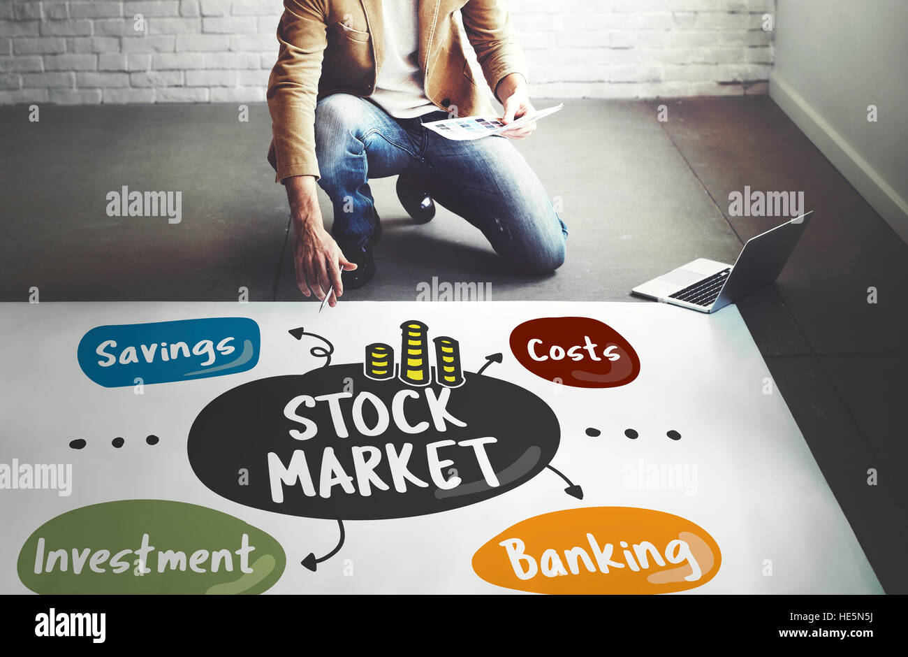 Stock Market Trading Word Diagram Concept Stock Photo - Alamy