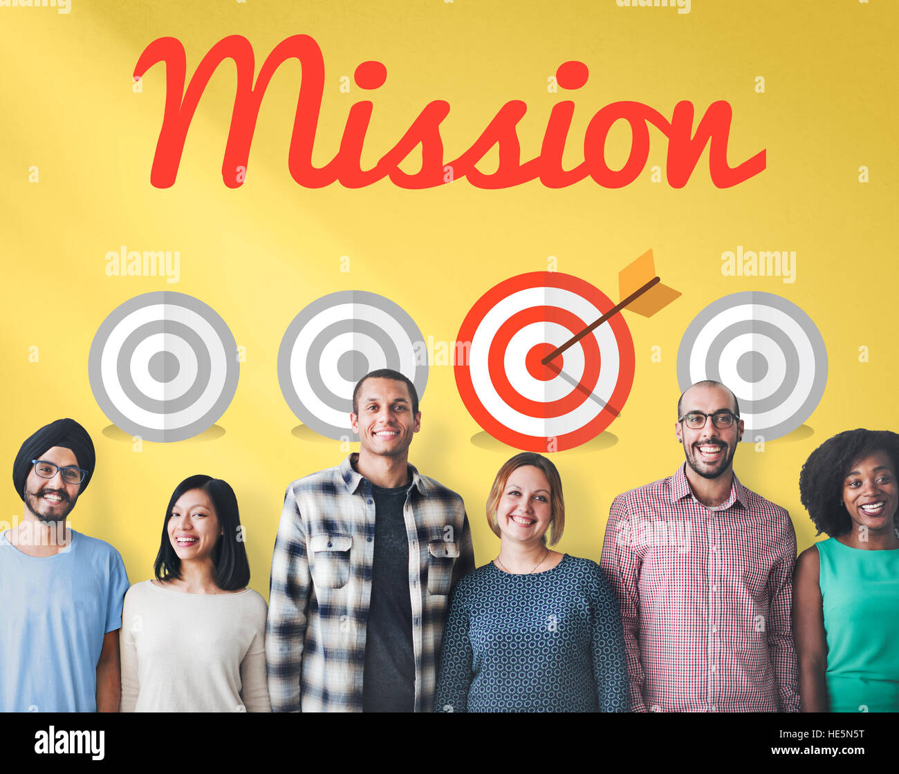 Target Goal Mission Strategy Icon Concept Stock Photo - Alamy