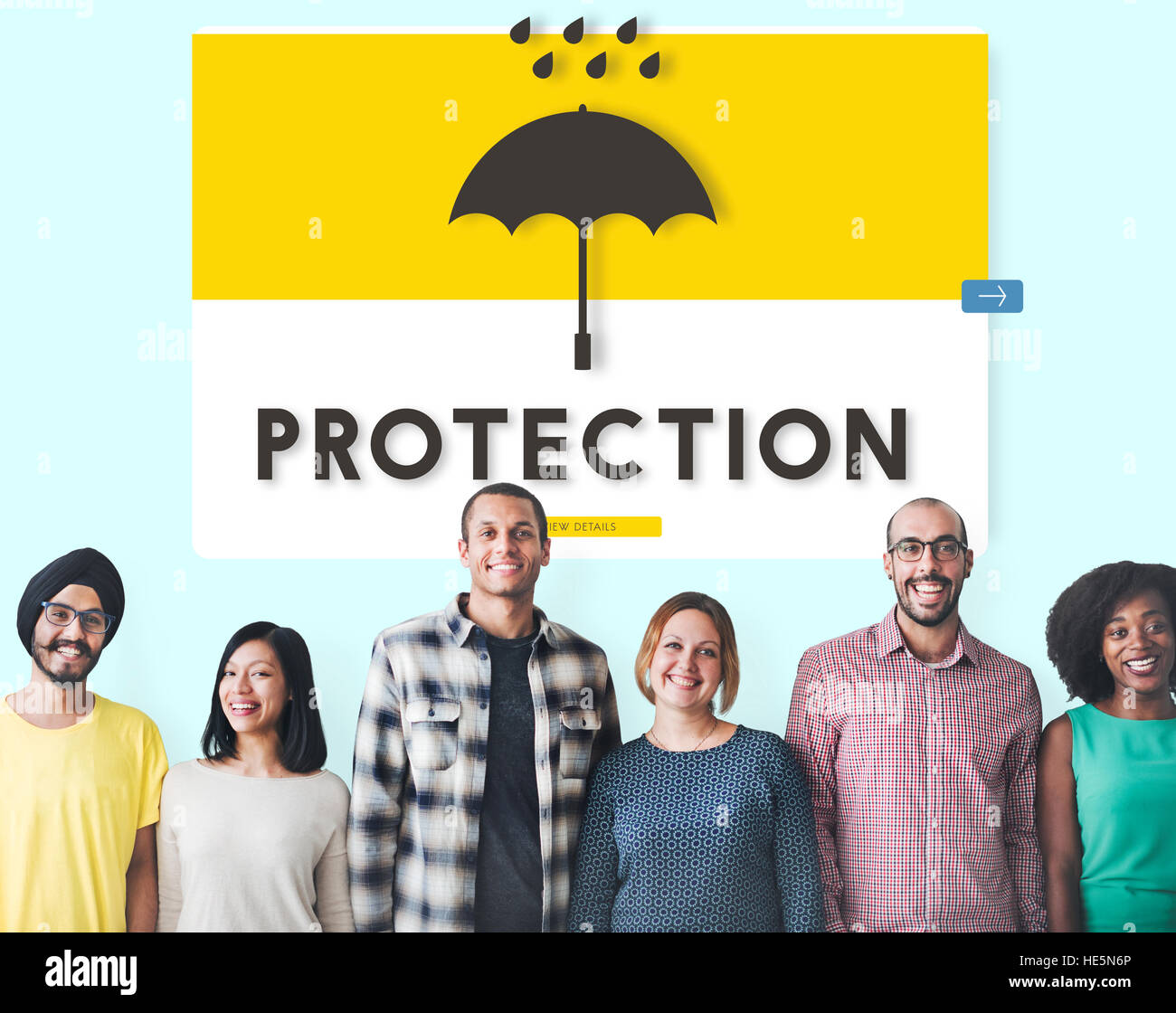 Group umbrella rain hi-res stock photography and images - Alamy