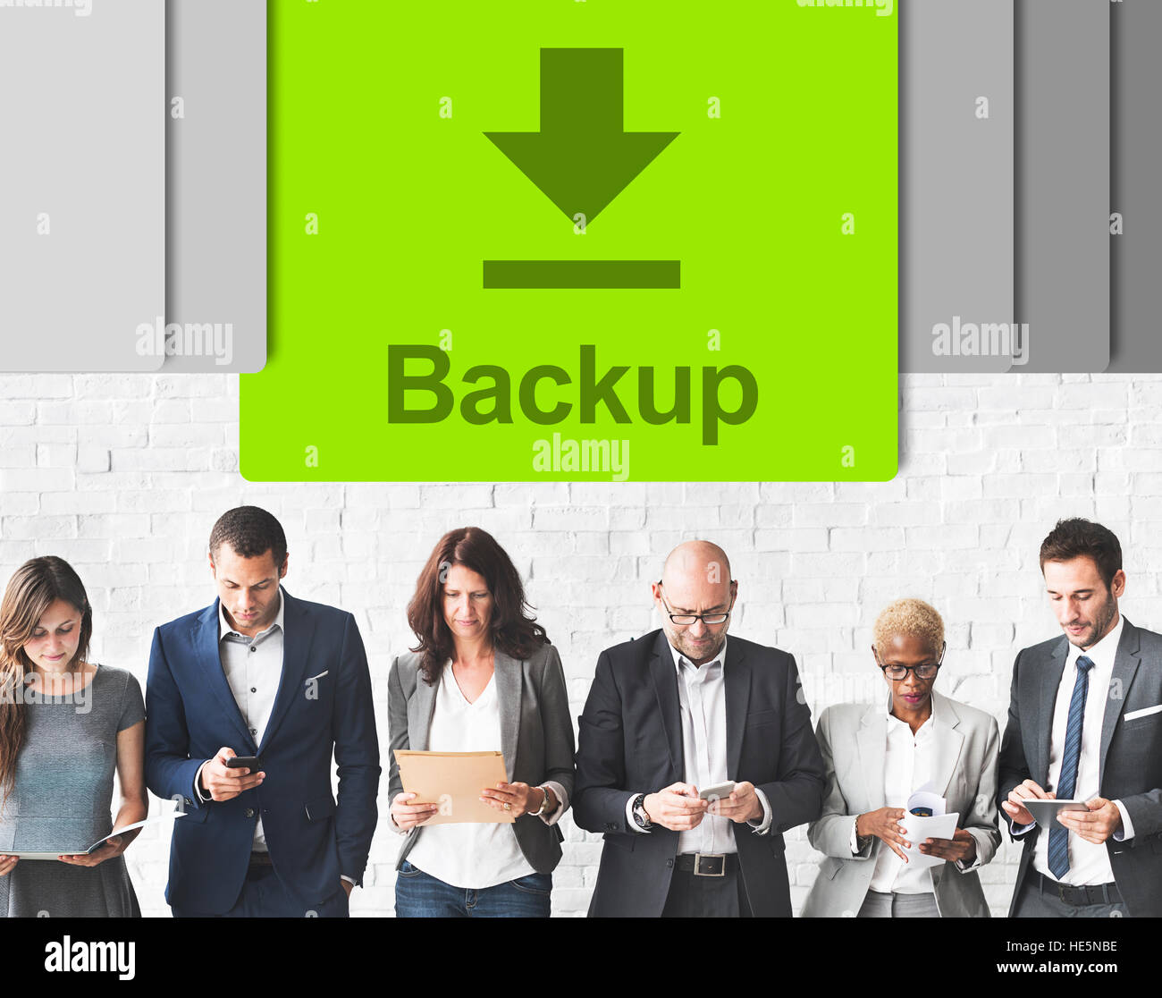 Data Backup Information Technology Concept Stock Photo - Alamy