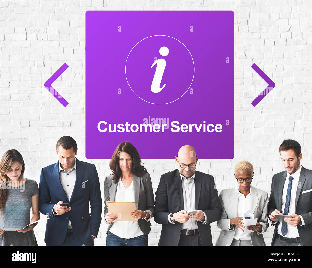 Customer Service Information Icon Concept Stock Photo - Alamy