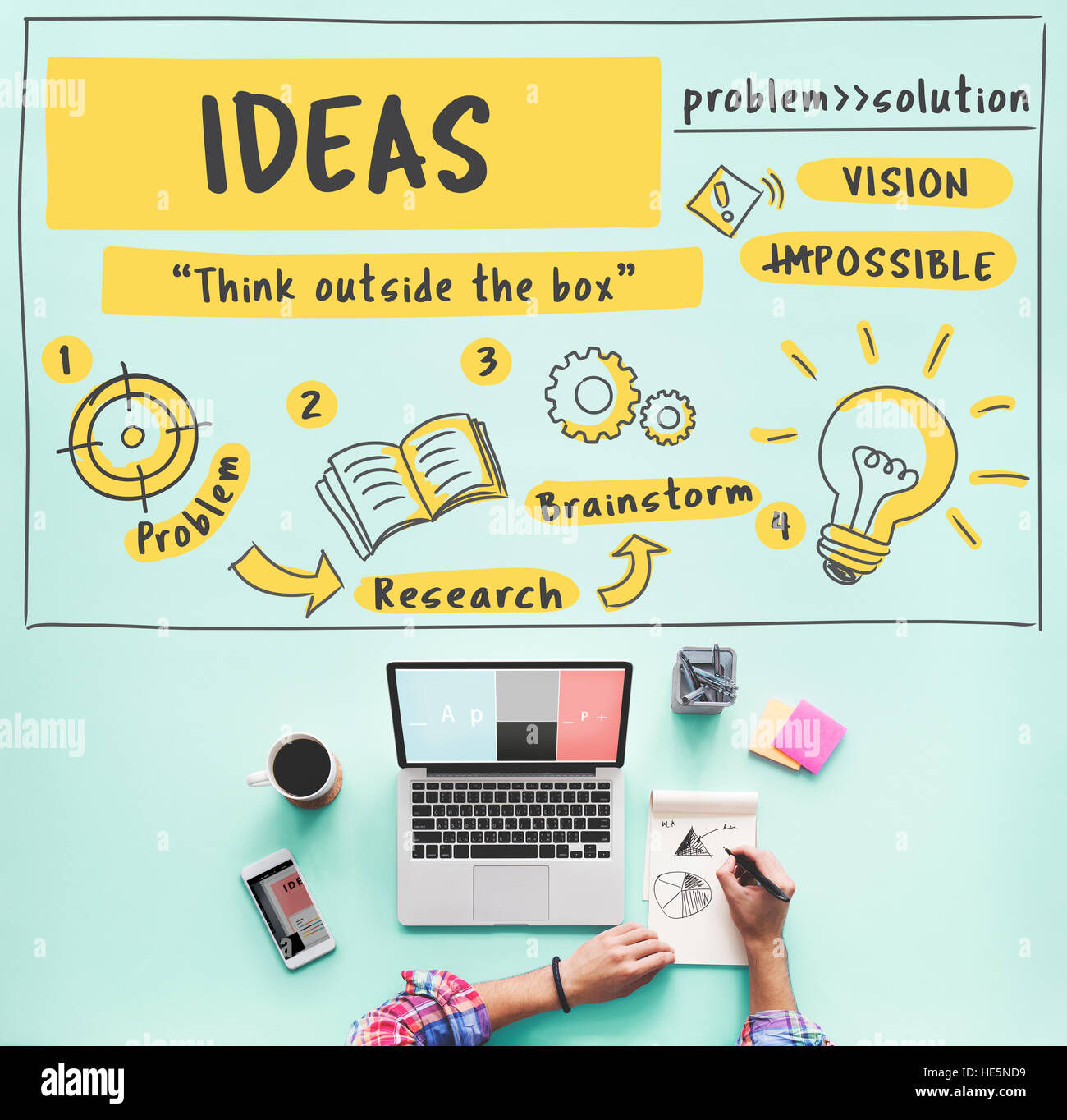 Fresh Ideas Inspire Creativity Concept Stock Photo - Alamy